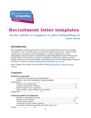letter templates. Invite adults to support or join Girlguiding in your ...
