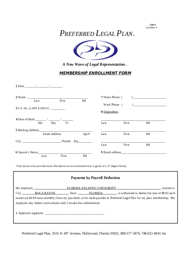 MEMBERSHIP APPLICATION - FAU Doc Template | pdfFiller