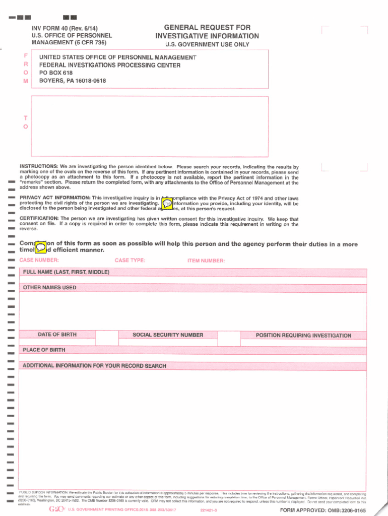 Fillable Online Form INV 40, 41, 42, 43 INV 40, 41, 42, 43 ...