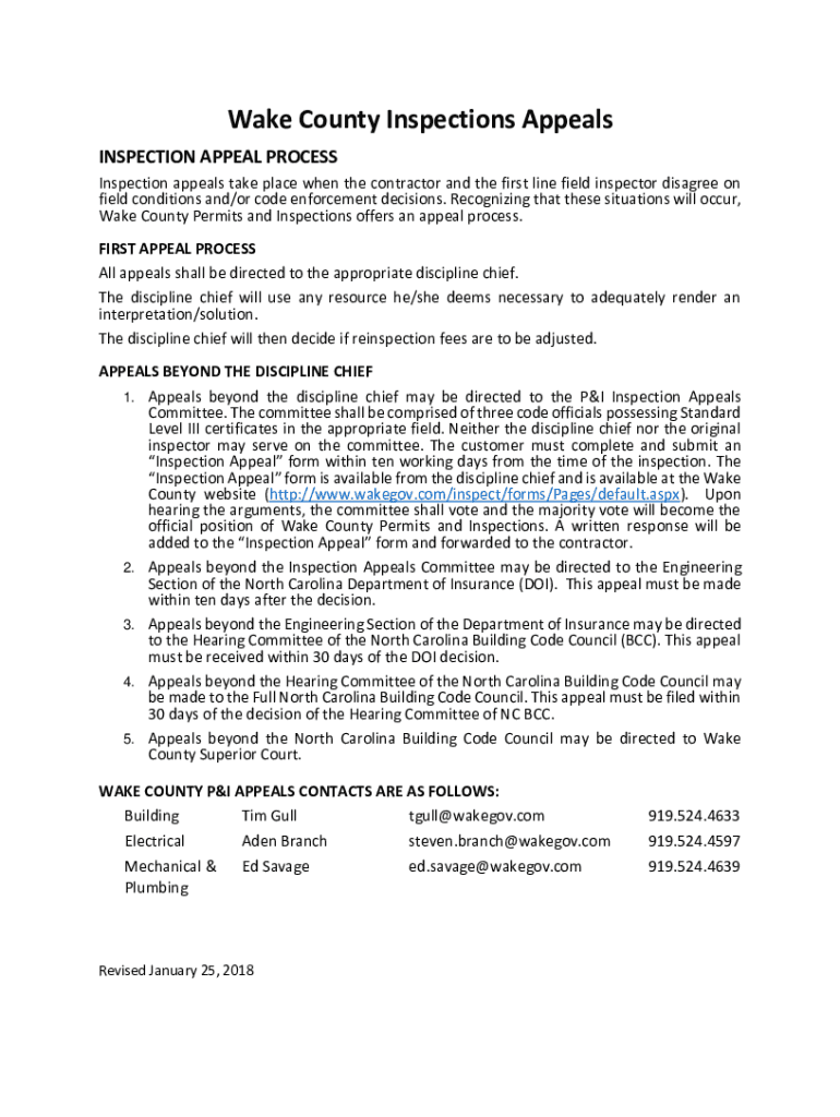 Fillable Online AppealsDepartment of Licenses and InspectionsCity of ...