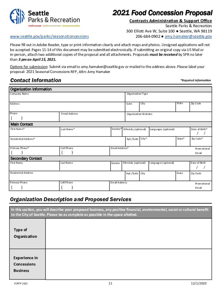 Fillable Online www.parks.ca.govQuestions and Answers about Concessions ...