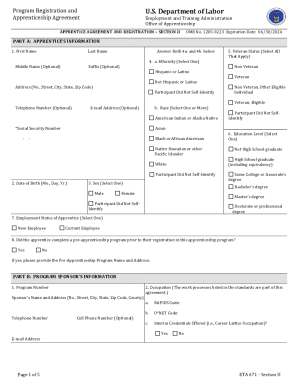 Fillable Online DAS 1: Apprentice Agreement Fax Email Print - pdfFiller