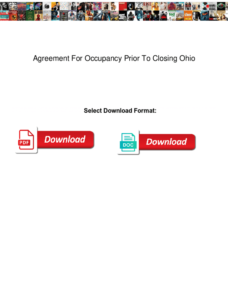 Fillable Online blfirm.comdownload-formsPre Closing Occupancy ...
