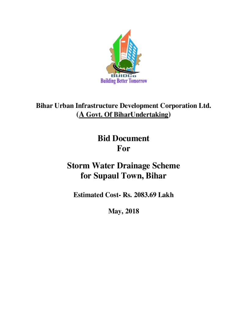 Fillable Online Bihar Urban Infrastructure Development Corporation ...