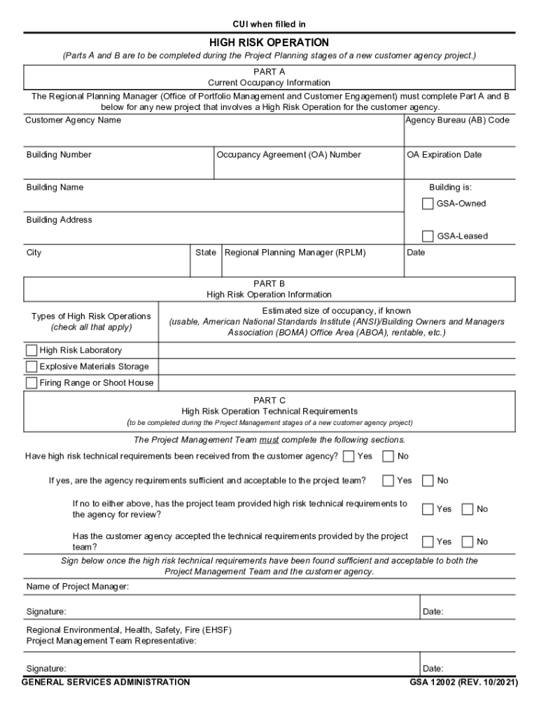 2021-2025 Form GSA 12002 Fill Online, Printable, Fillable, Blank ...