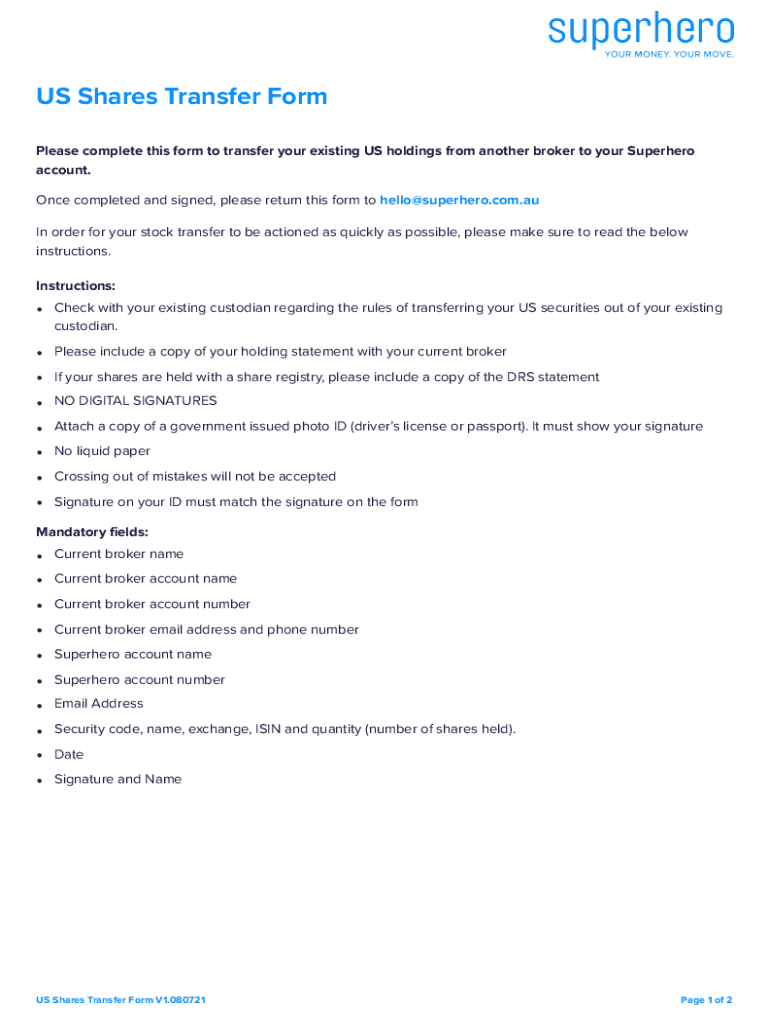 Fillable Online US Shares transfer form-080721 - docs.superhero.com.au ...