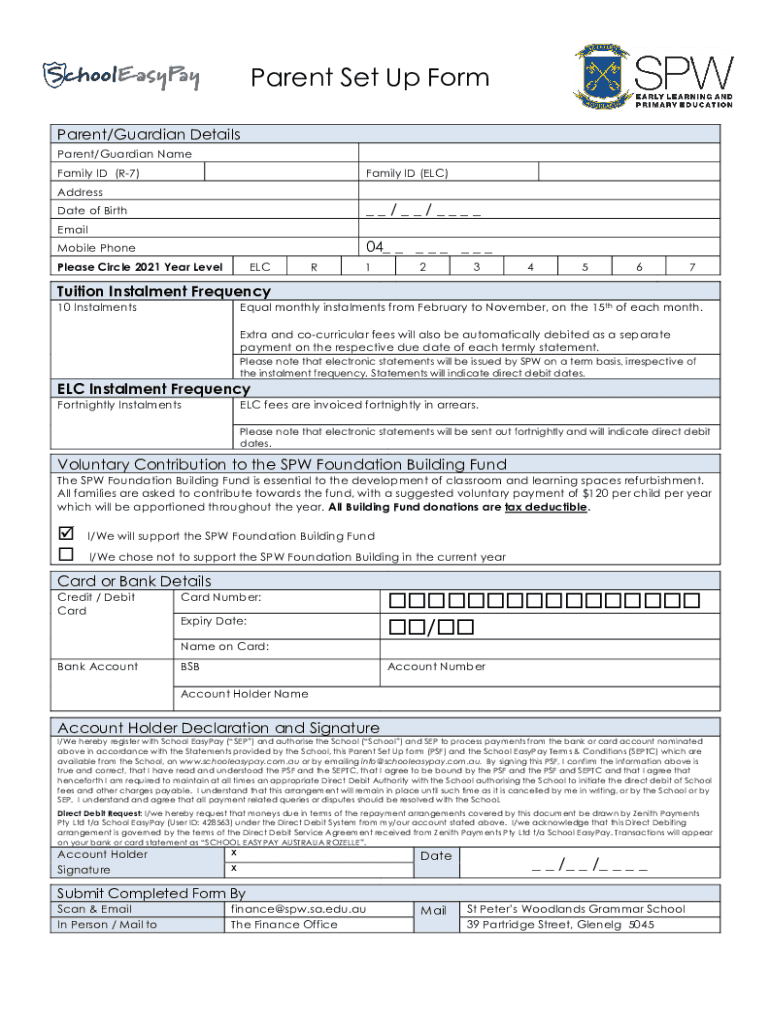 Fillable Online Combined ELC-R-7 School Easy Pay form 2021 Fax Email ...