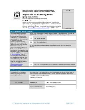 Fillable Online ftp.dwer.wa.gov.aupermit8486NV-F04 Application for an ...