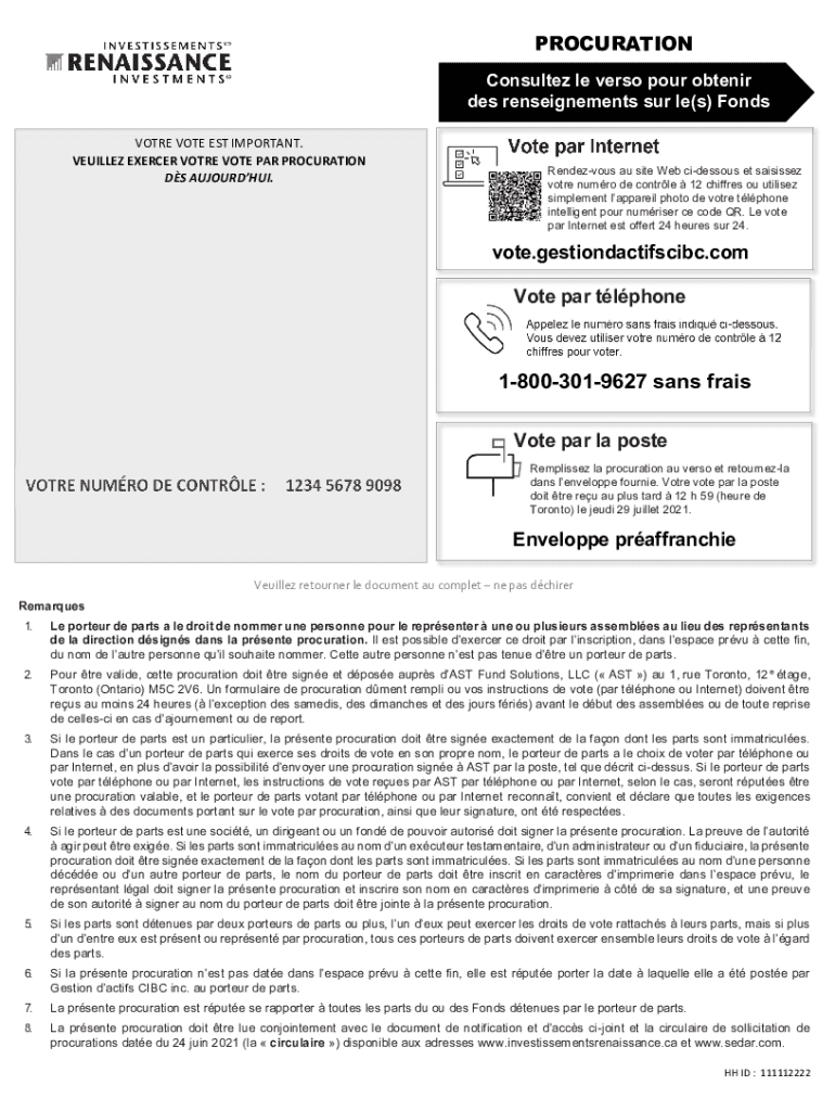 Remplissable En Ligne Comment faire une procuration pour un vote ? A ...