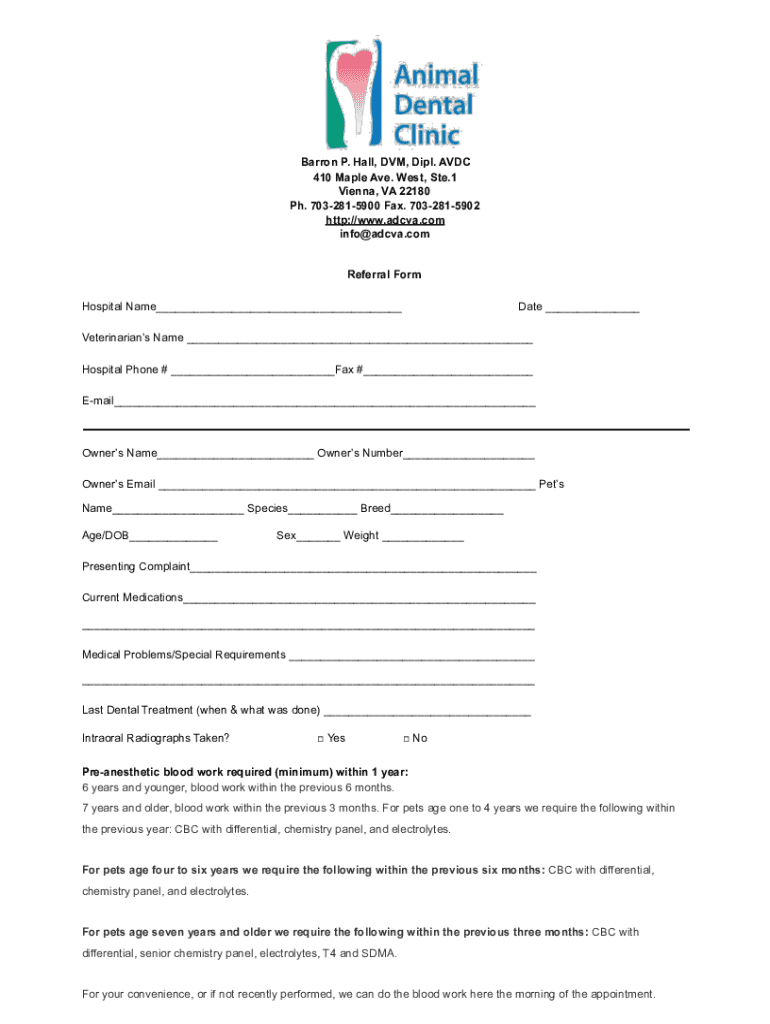 Fillable Online Physician Referral for ABA Therapy for Autism Spectrum ...