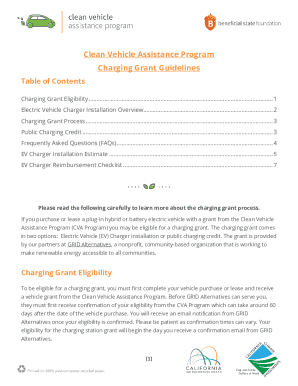 Fillable Online Clean Vehicle Assistance Program Charging Grant ...