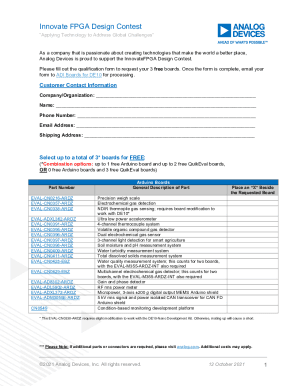 Fillable Online InnovateFPGA Design Contest Customer Qualification Form ...