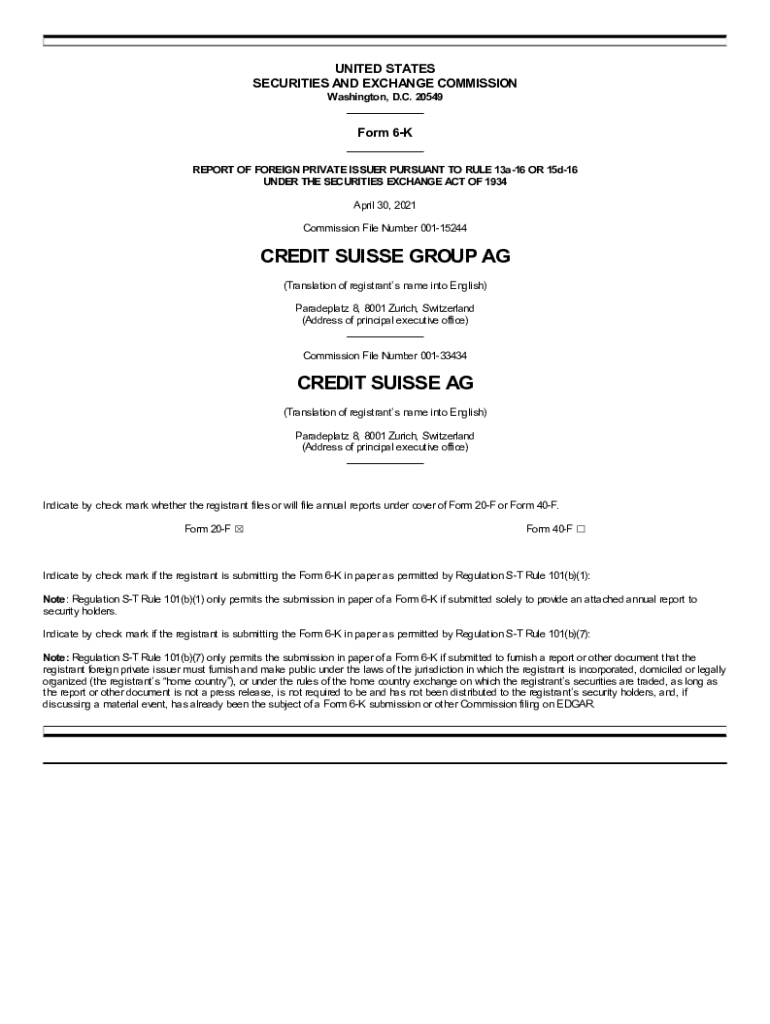 Fillable Online Form 6-K - April 30, 2021. Form 6-K - April 30, 2021 ...