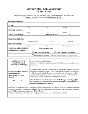 Fillable Online Radiology Application ProcessFresno City College Fax ...