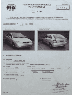 Fillable Online Homologation Form Number 5585 Group AComposantMoteurs ...