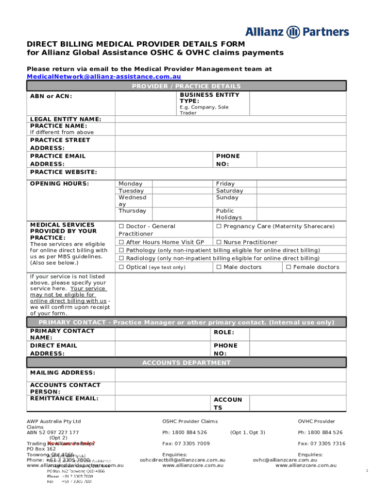 Overseas Visitors Health Cover Interactive Claim - Allianz Care ...