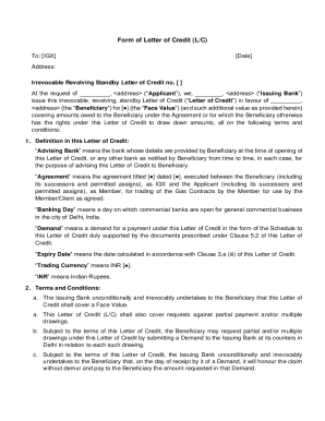 Fillable Online Irrevocable Letter of Credit SampleLetterofcredit ...