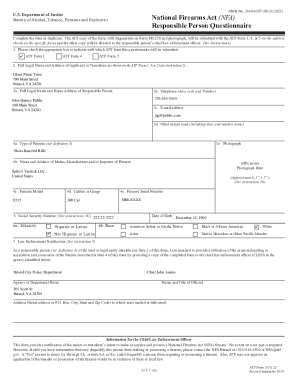 Fillable Online DOJ ATF E-Form 5320.23 2019-2021 - Fill and Sign ...