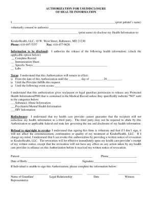 Fillable Online IHS Form 810, Authorization for Use or Disclosure of ...