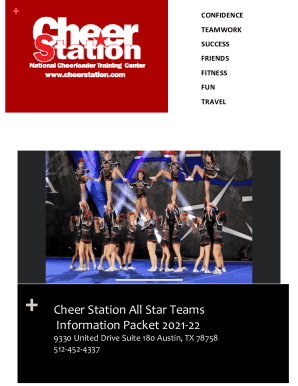 Fillable Online Cheer Station All Star Teams Fax Email Print - pdfFiller