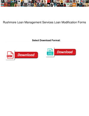 Fillable Online Rushmore Loan Management Services Loan Modification ...