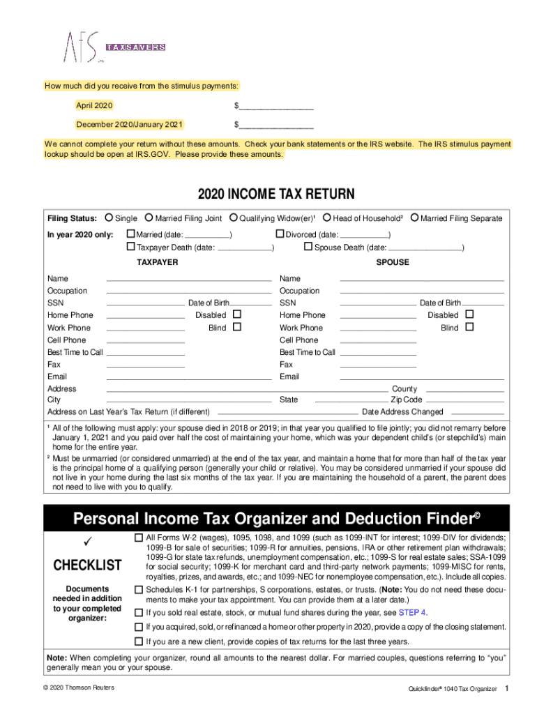 Fillable Online Advance Child Tax Credit and Economic Impact Payments ...