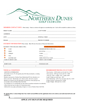 Fillable Online MEMBER CONTACT INFO: Print clearly Fax Email Print ...