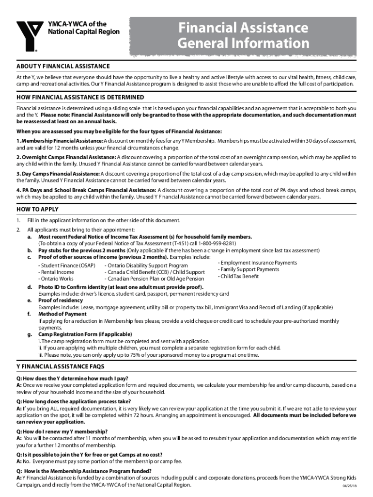 Fillable Online Financial Assitance Application Form Fax Email Print ...