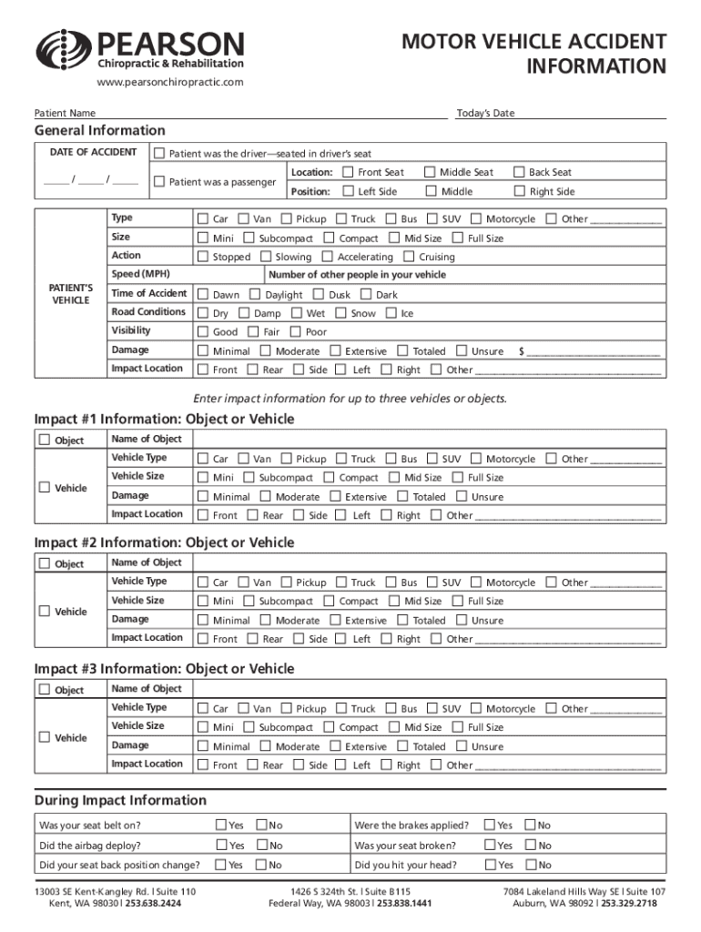 Fillable Online Motor Vehicle Accident checklist - 05-03-19.indd Fax ...