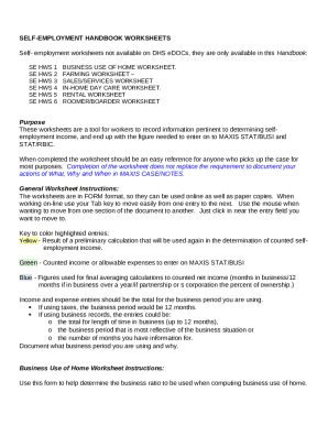 SELF-EMPLOYMENT SPECIFIC S AND WORKSHEETS - dhs.state.mn.us Doc ...