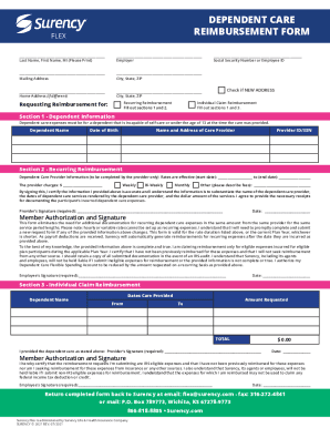 Fillable Online Dependent Care - CalHR Fax Email Print - pdfFiller