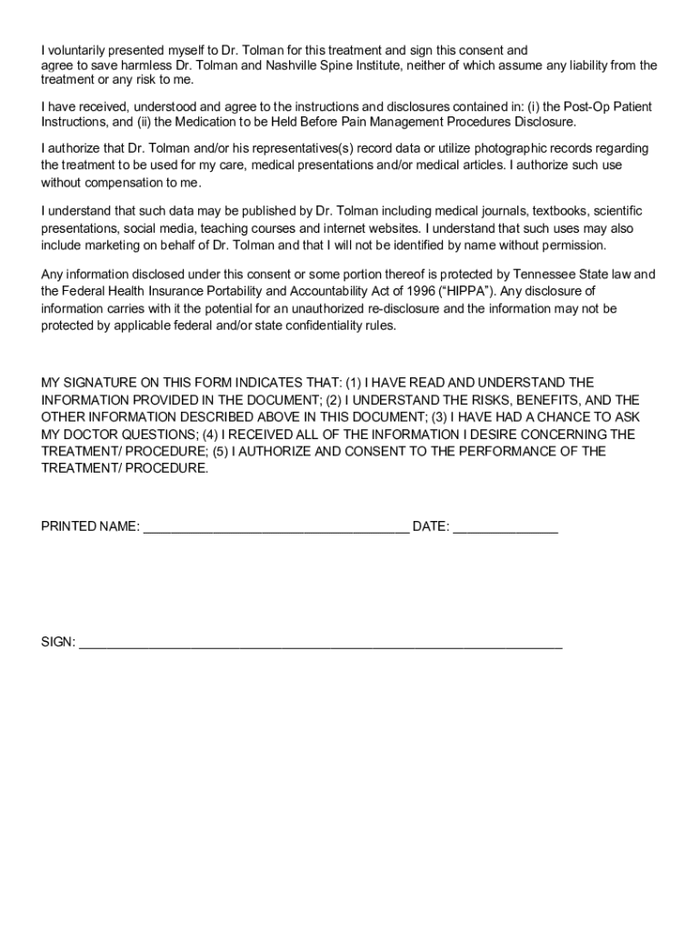 Fillable Online Spinal Fusion Surgery: The 5 "W's" You Should Know ...