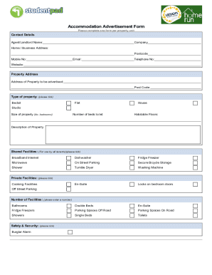 Fillable Online FREE 50+ Property Forms in PDF MS Word MS Excel Fax ...