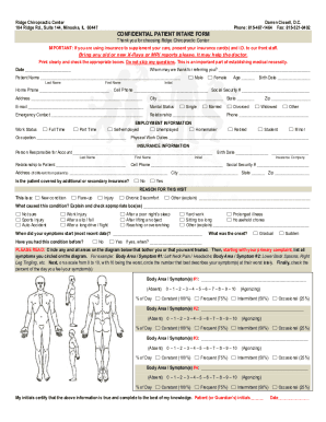Fillable Online Patient Intake Form 2021 Fax Email Print - pdfFiller