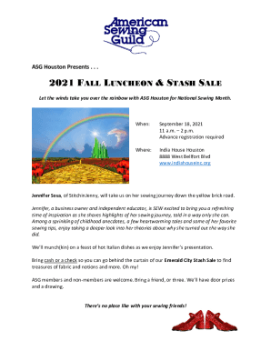 Fillable Online 2021 Fall Lunch Flyer Form Fax Email Print - pdfFiller