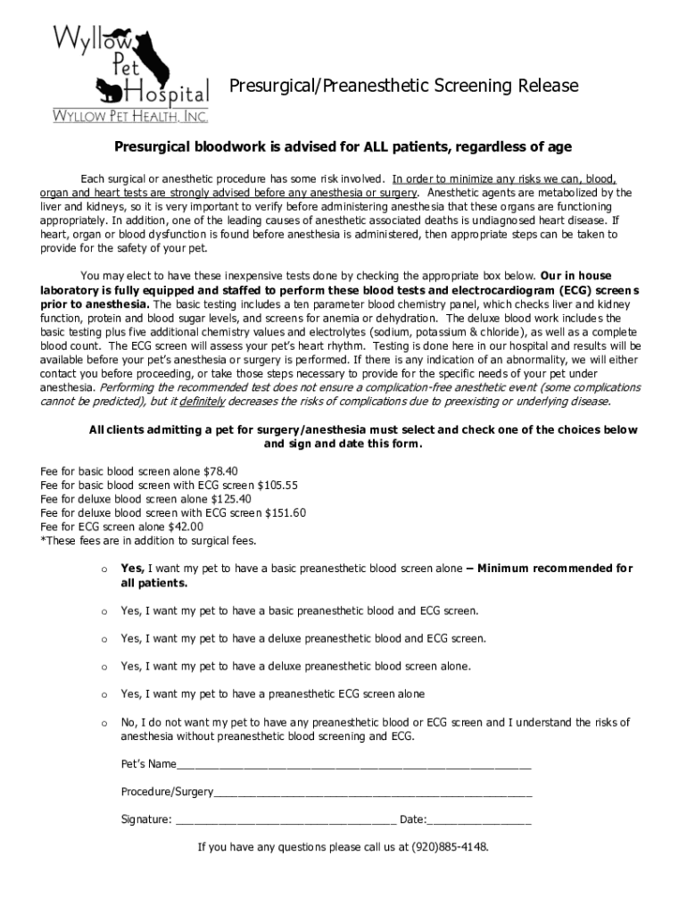 Fillable Online Preoperative evaluation of the adult patient undergoing ...