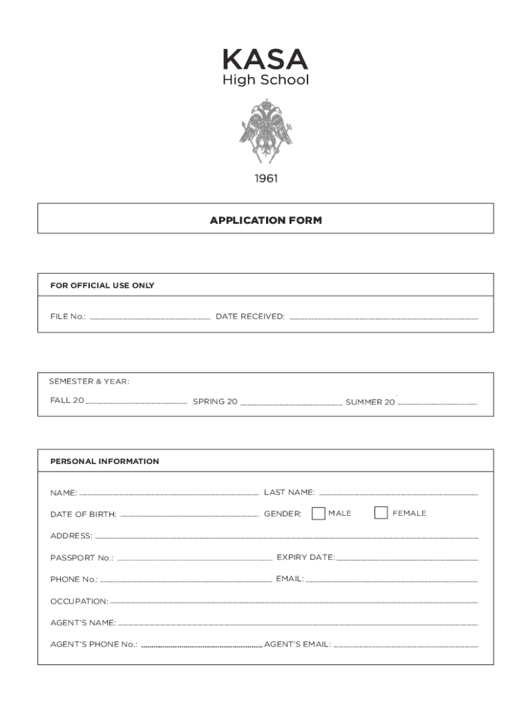 Kasa Form - Fill Online, Printable, Fillable, Blank | pdfFiller