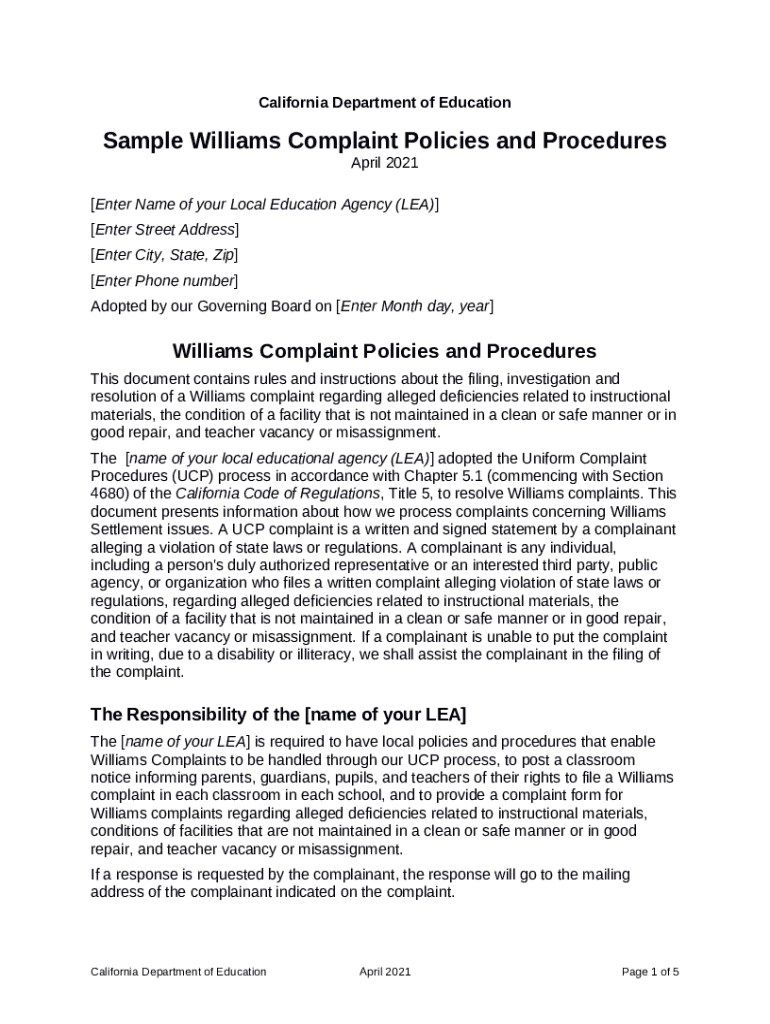 Sample Memo for UCP 1 and UCP 4 - California Department of ... Doc ...