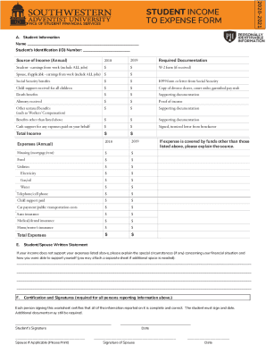 Fillable Online Student's Identification (ID) Number: Fax Email Print ...