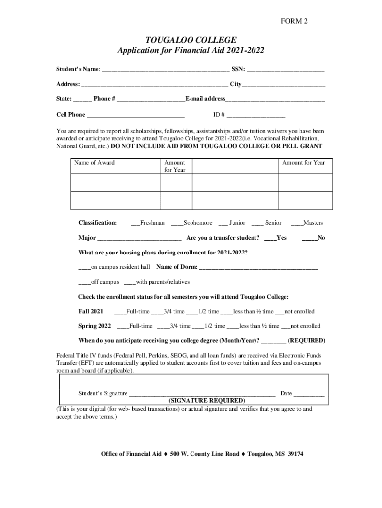 Fillable Online FINANCIAL AID FORM AGGREGATE VERIFICATION V5 2021-2022 ...