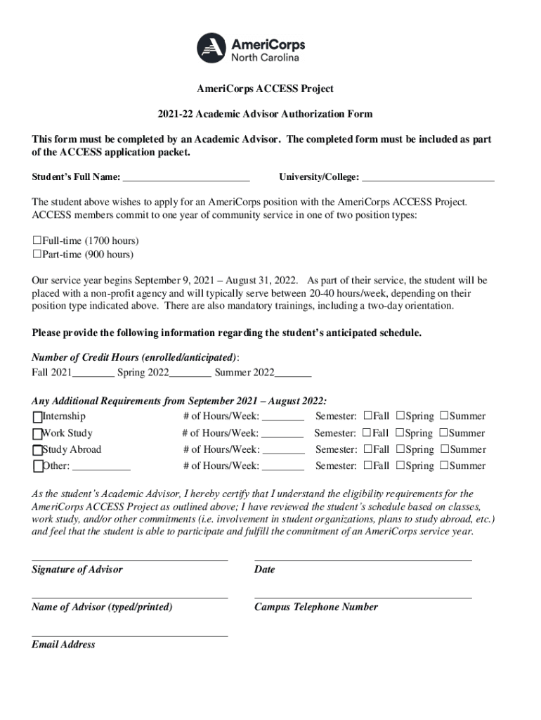 Fillable Online cnnc uncg Academic Advising Authorization Form - UNCG Fax Email Print - pdfFiller