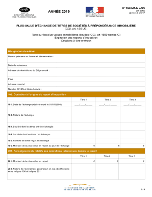 Remplissable En Ligne cerfa N 2048-IMM-NOT-SD - impots.gouv.fr Fax Email Imprimer - pdfFiller