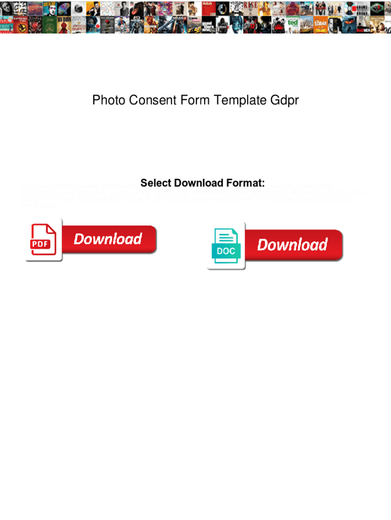 Fillable Online Photo Consent Form Template Gdpr. Photo Consent Form ...