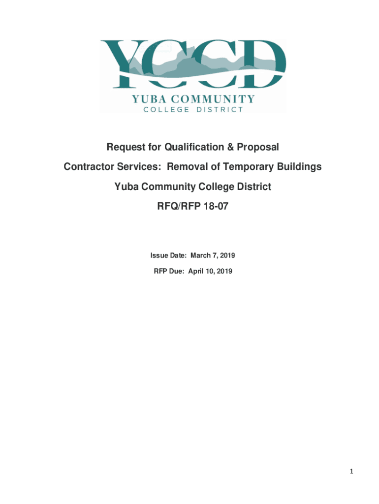 Fillable Online vdocuments.mxrequest-for-qualificationproposalRequest for Qualification/Proposal ...