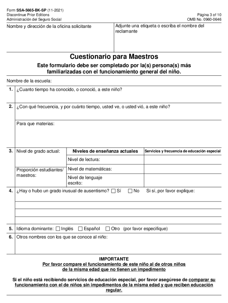 Fillable Online Teacher Questionnaire. Teacher Questionnaire Fax Email ...