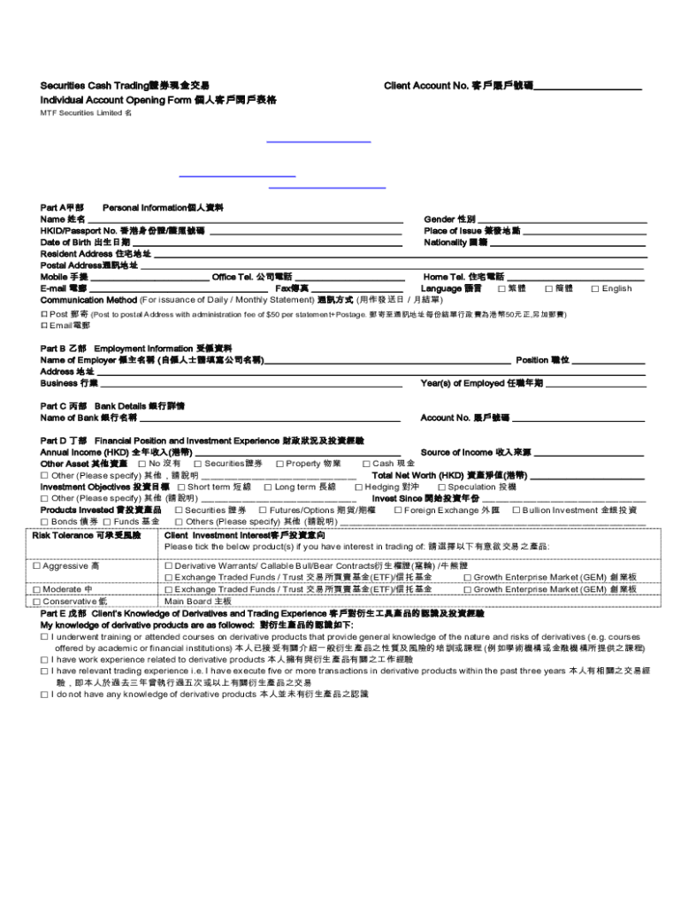 Fillable Online www.hbl.com assets documentsAccount Opening Form ...