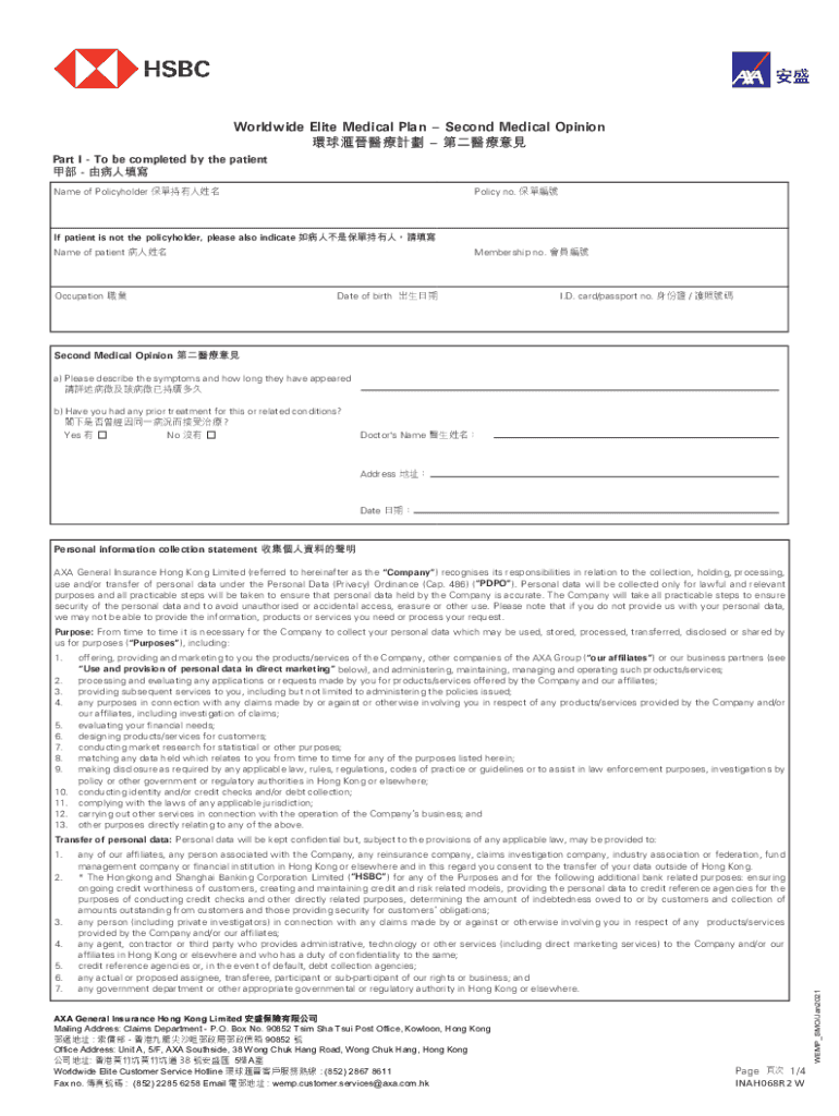 Fillable Online second-opinion-services-form.pdf Fax Email Print ...