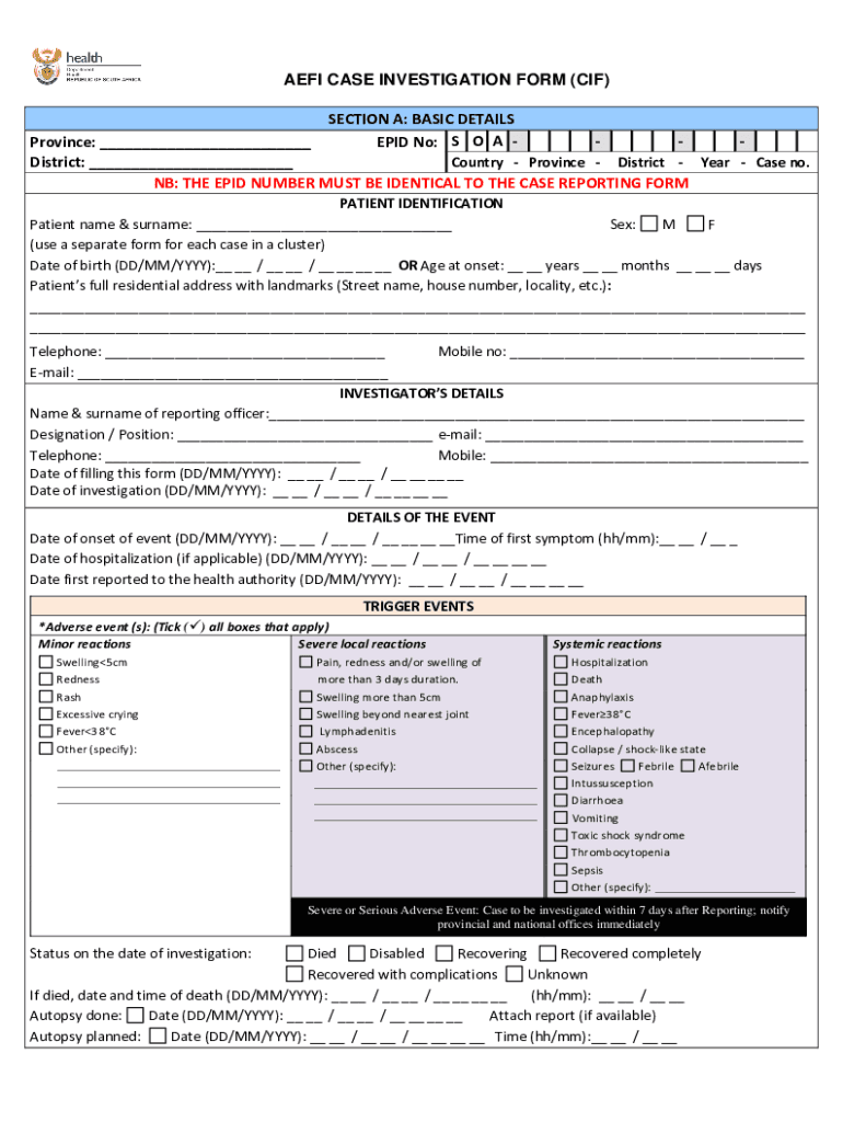 Fillable Online www.westerncape.gov.zaassetsdepartmentsCASE ...