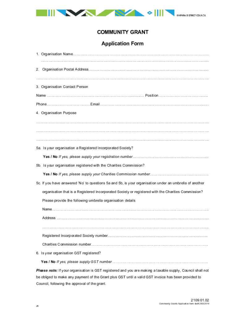 Fillable Online Community Grants Application Form - s3-ap-southeast-2 ...