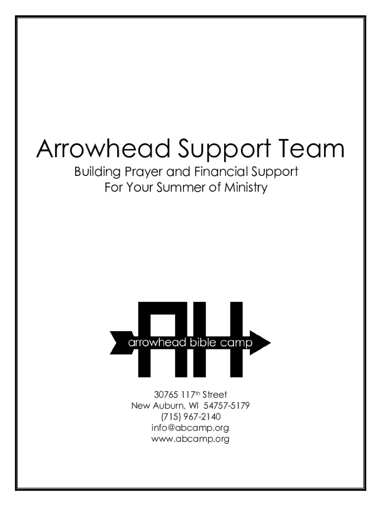 Fillable Online THE ARROWHEAD SUPPORT TEAM Fax Email Print - pdfFiller